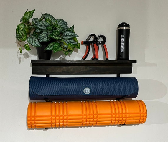 Yoga Mat Shelf Home Gym Shelf Yoga Mat Station Home Gym - Etsy