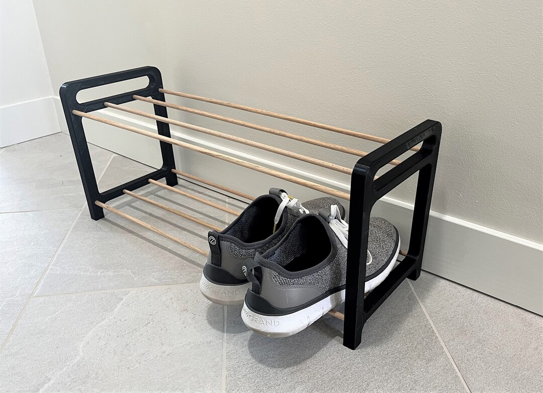 Double Shoe Rack Entry Way Shoe Organizer Free Standing Shoe Storage - Etsy