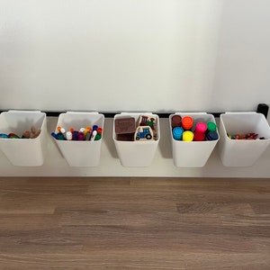 Wall Organizer Craft Storage Wall Mounted Bins Craft Organizer - Etsy