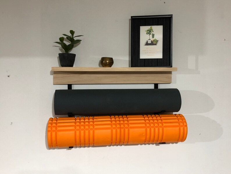 Yoga Mat Shelf Home Gym Shelf Yoga Mat Station Home Gym - Etsy