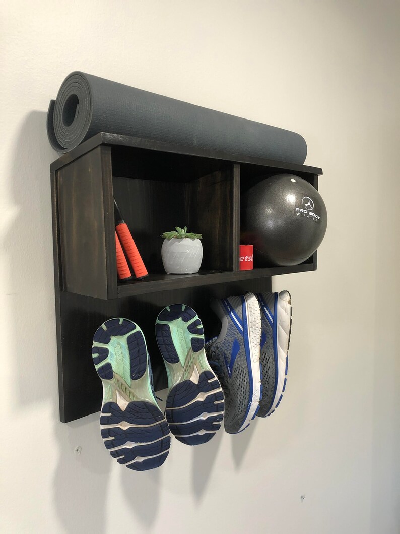 Home Gym Organizer Bike Shelf Fitness Wall Storage Exercise - Etsy