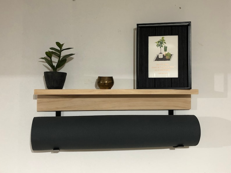 Yoga Mat Shelf Home Gym Shelf Yoga Mat Station Home Gym - Etsy
