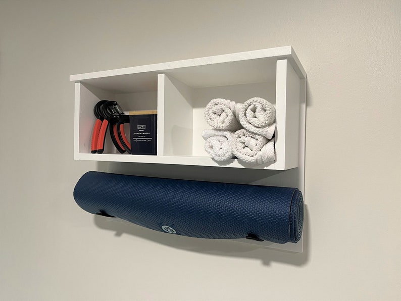 Yoga Mat Shelf Home Gym Organizer Yoga Mat Station Storage - Etsy