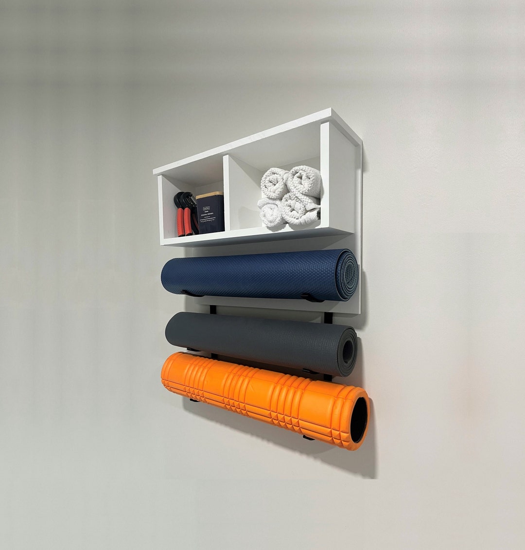 Yoga Mat Shelf Home Gym Organizer Yoga Mat Station Storage - Etsy