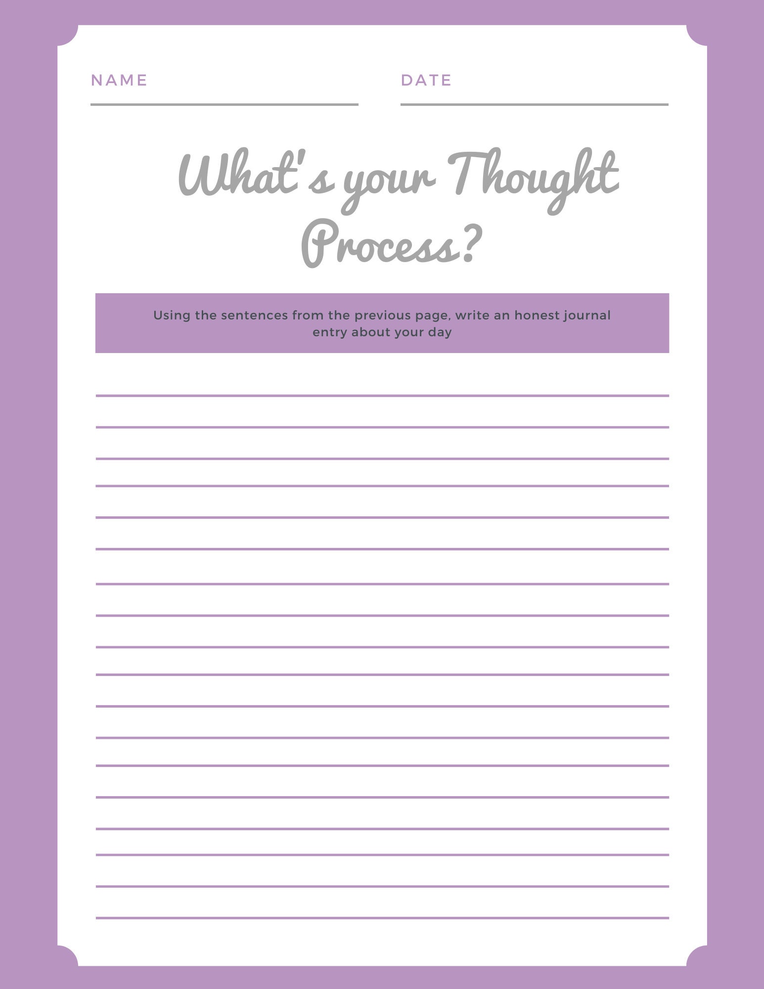 Journal Prompt Notebook, Printable, Workbook, Instant Download, Writing ...