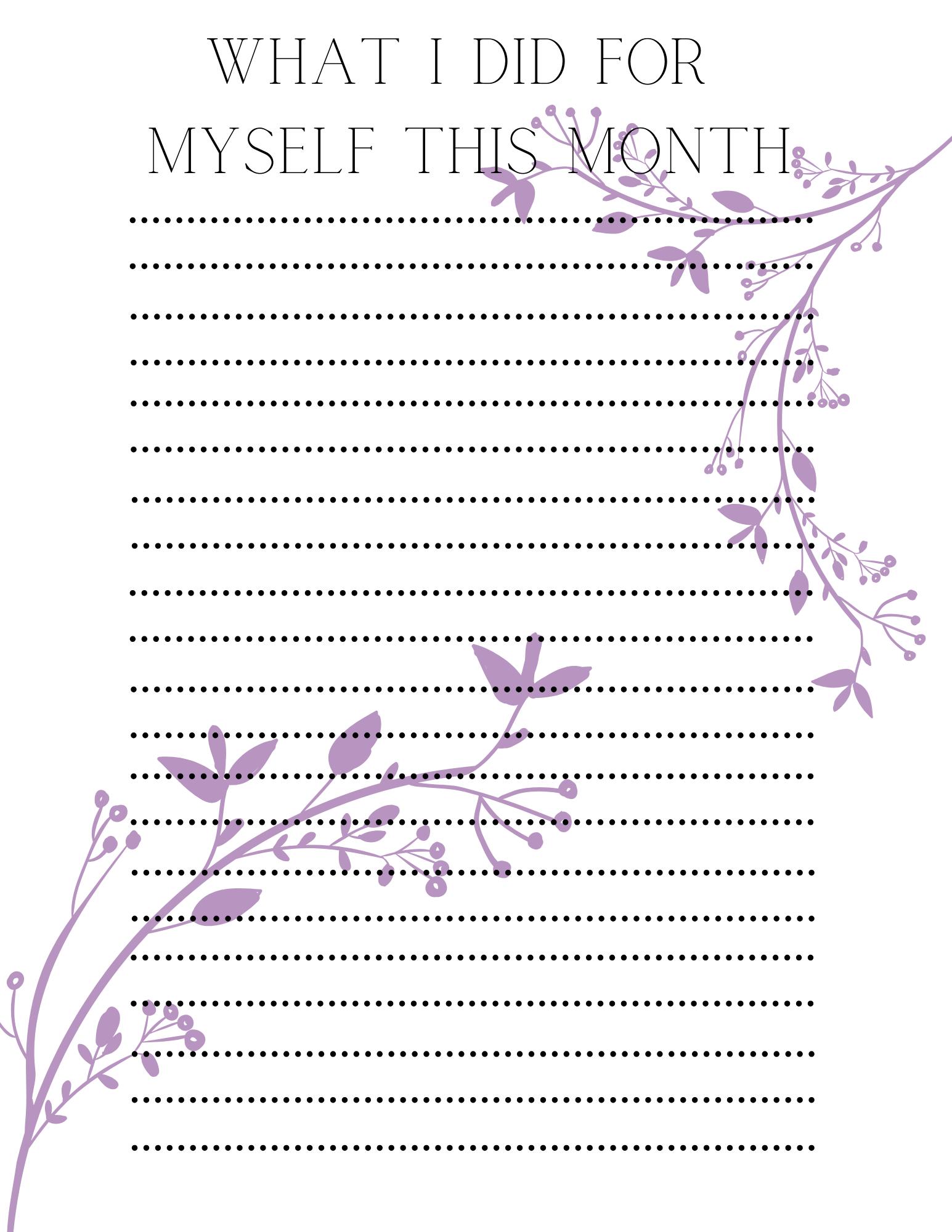 Yearly Self-love Planner, Printable, Workbook, Instant Download ...