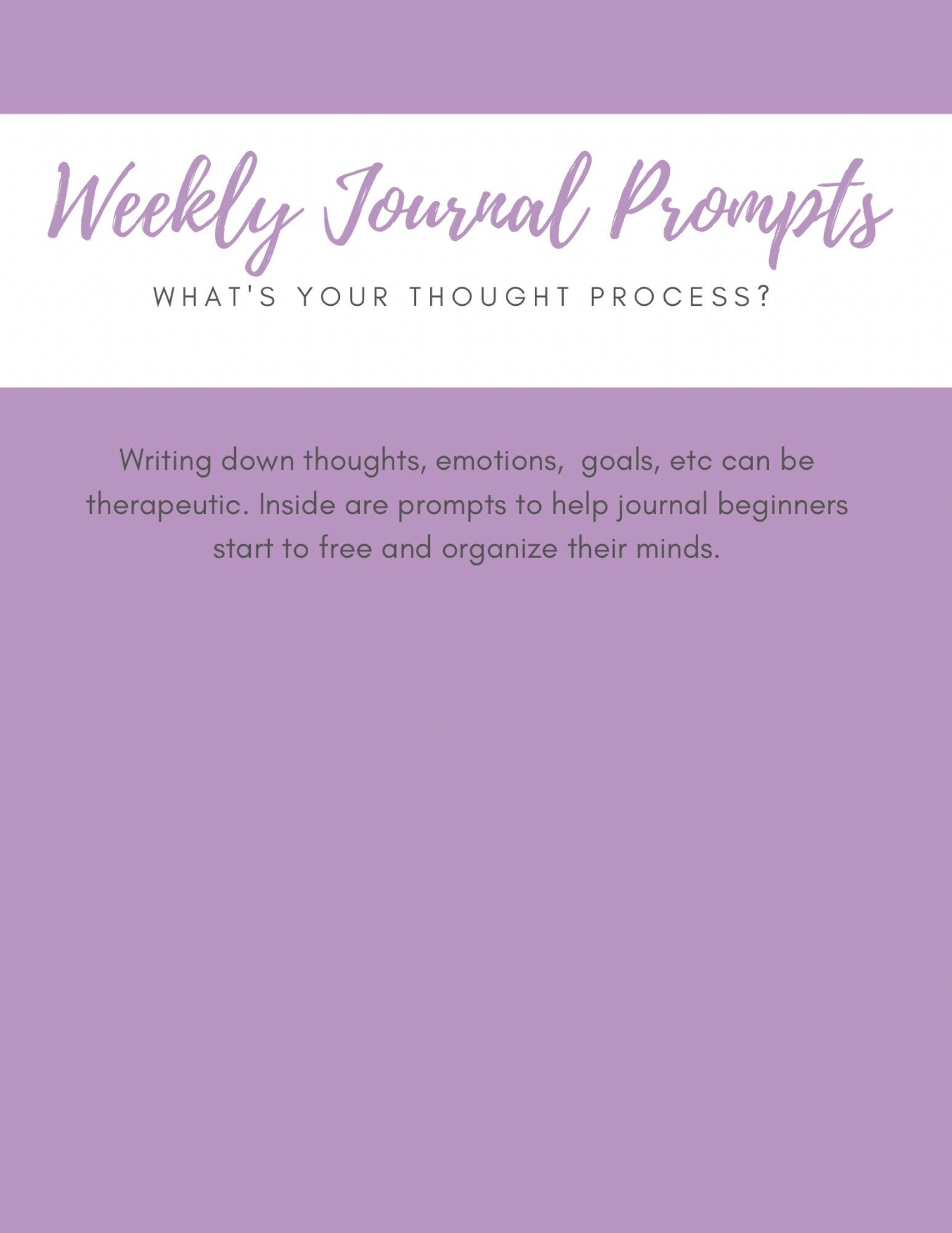 Journal Prompt Notebook, Printable, Workbook, Instant Download, Writing ...