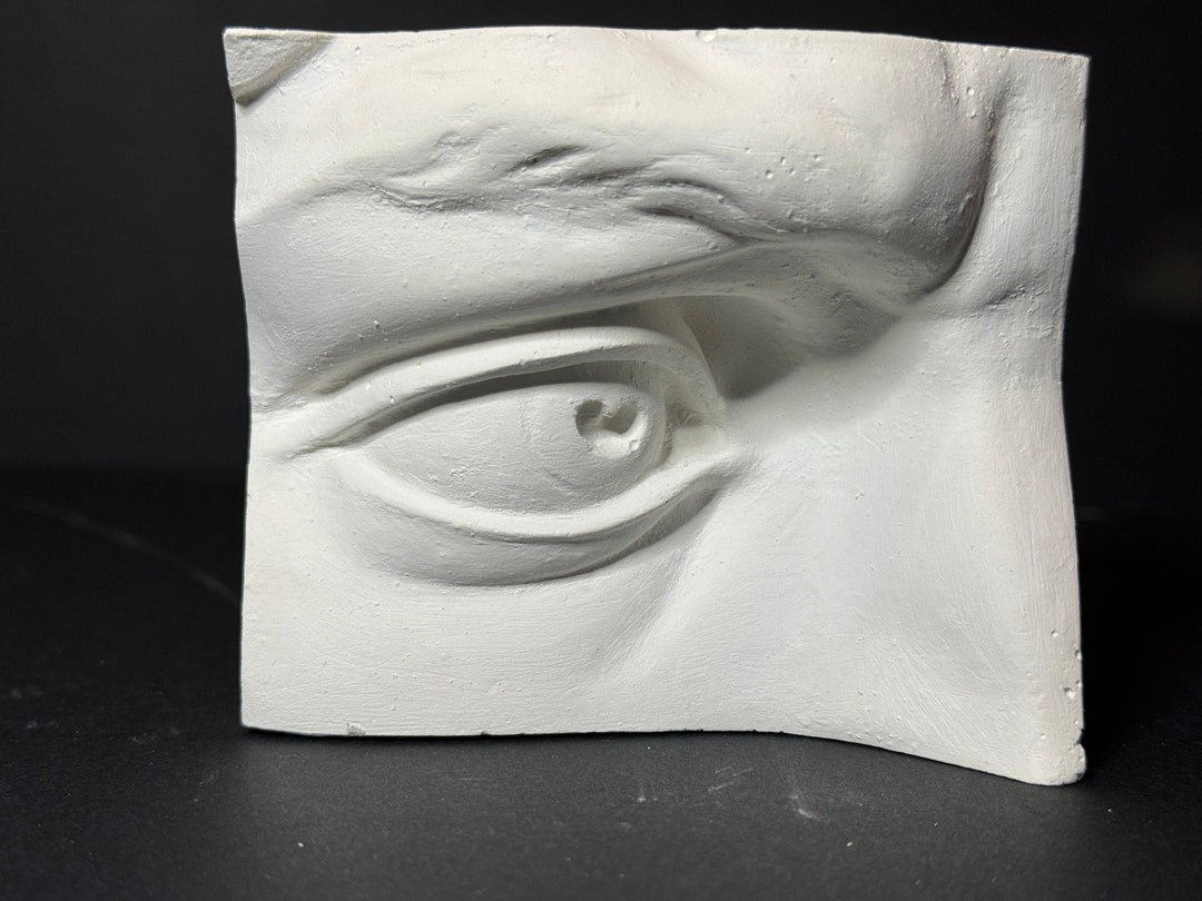 Eye of David Plaster Cast Art Reference, Handmade Sculpture for Artists ...