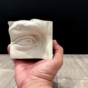 Eye of David Plaster Cast Art Reference, Handmade Sculpture for Artists ...