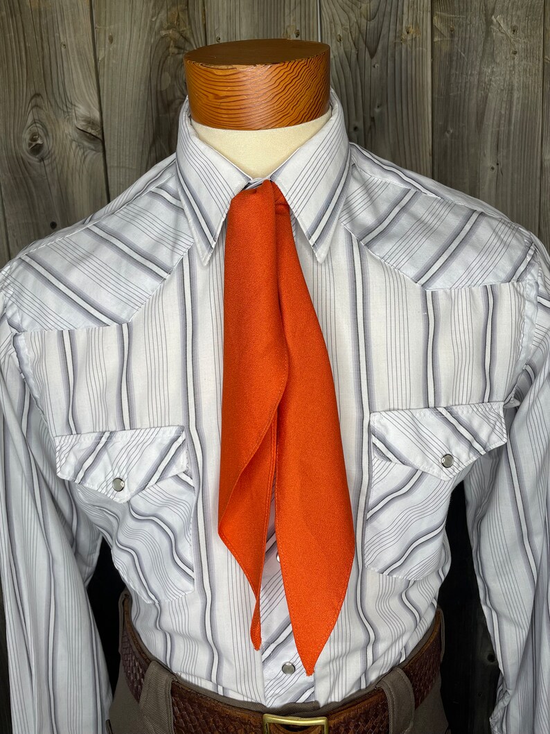 VINTAGE 1970s Western Scarf Necktie / Cowboy / Maverick / Kentucky ...