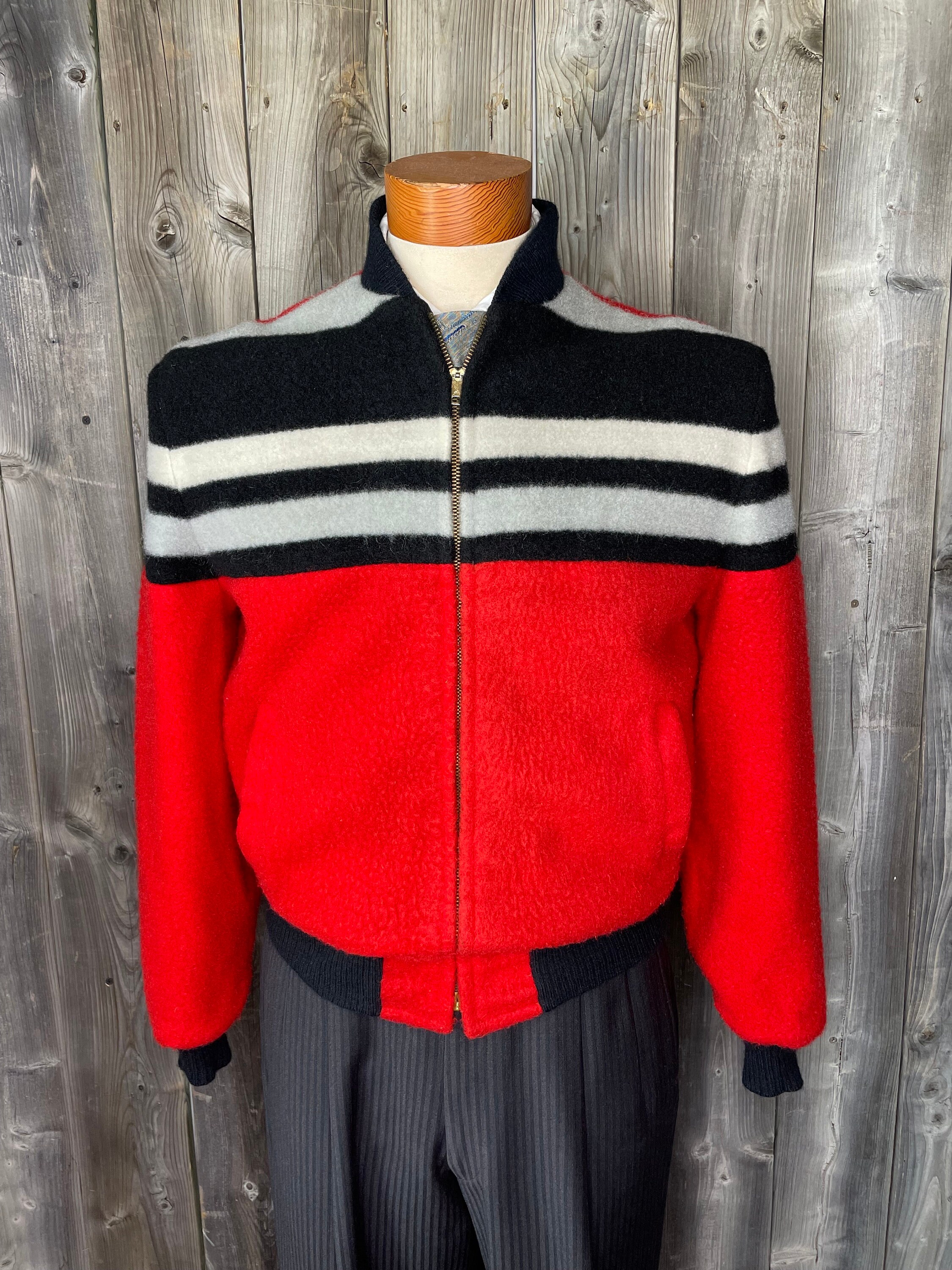 VINTAGE 1950s Ricky Jacket Reversible / Waist Band / Bomber Jacket ...