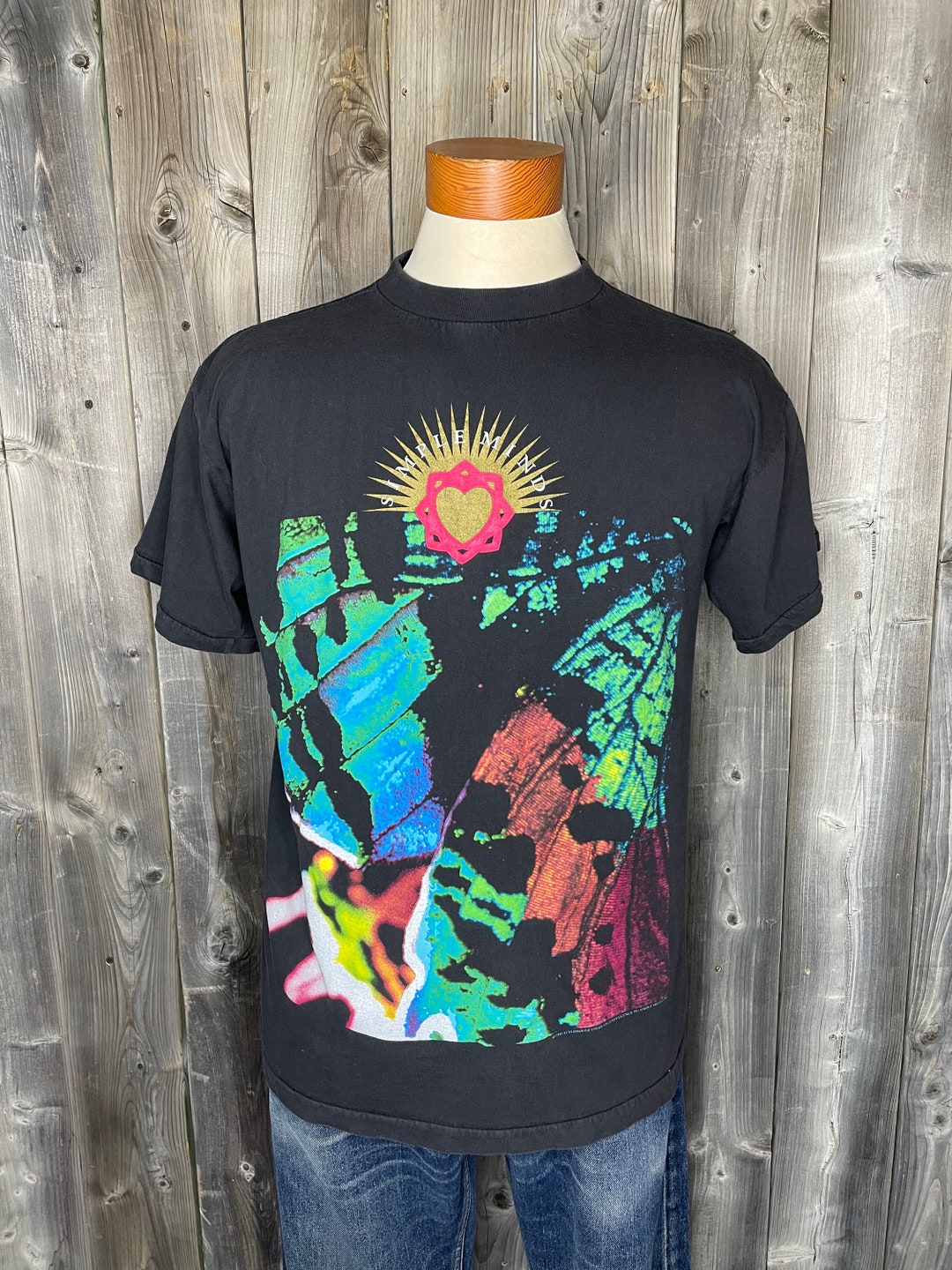 VINTAGE 1990s Simple Minds Real Life Tour T-shirt 1991 / Original ...