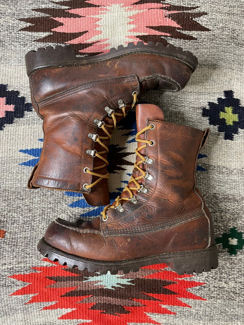 VINTAGE 1960s Red Wing Irish Setter Sport Boots / Combat Boots / Logger ...