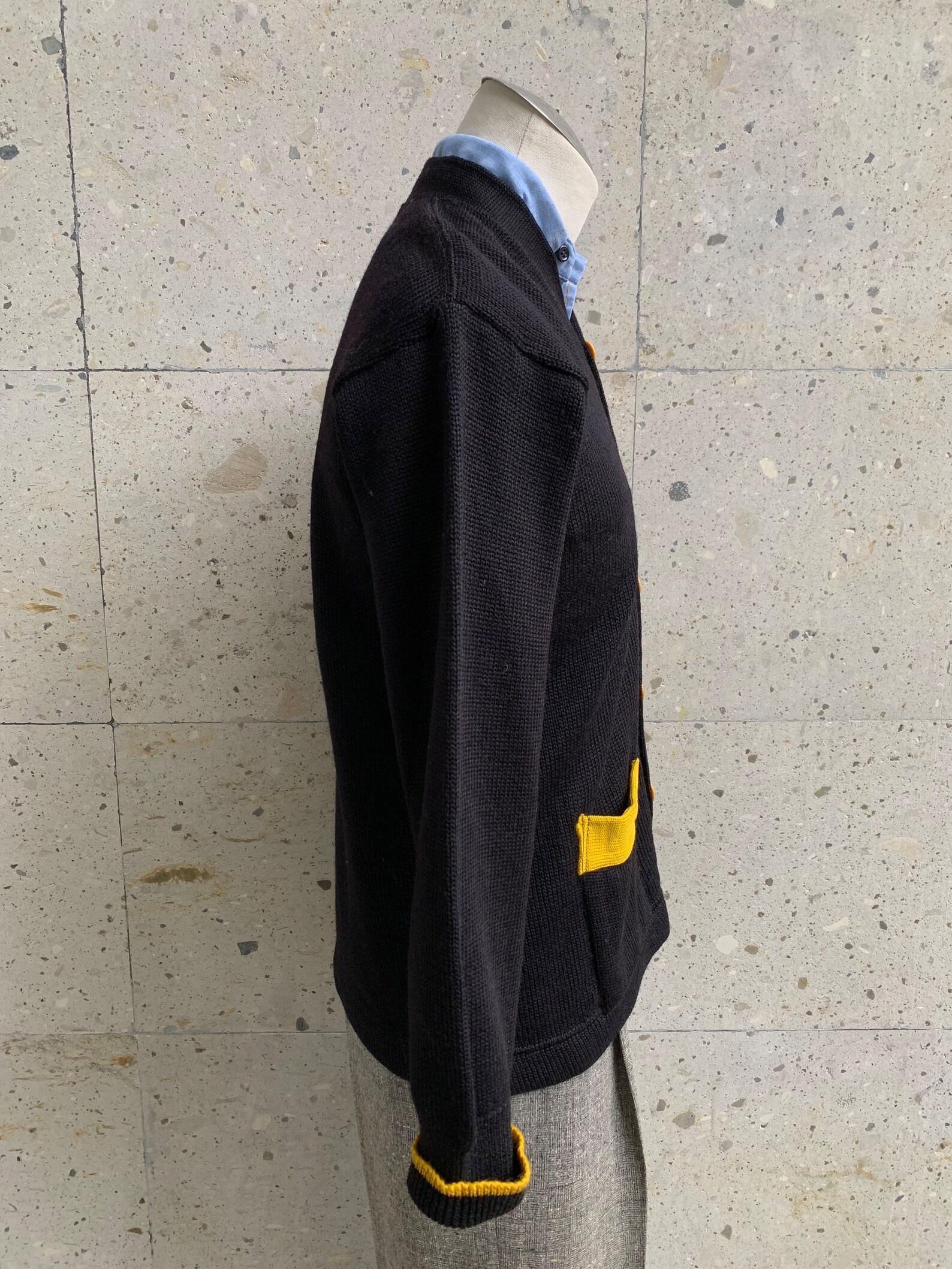 VINTAGE 1940s Mages Letterman Cardigan Sweater / American Football ...