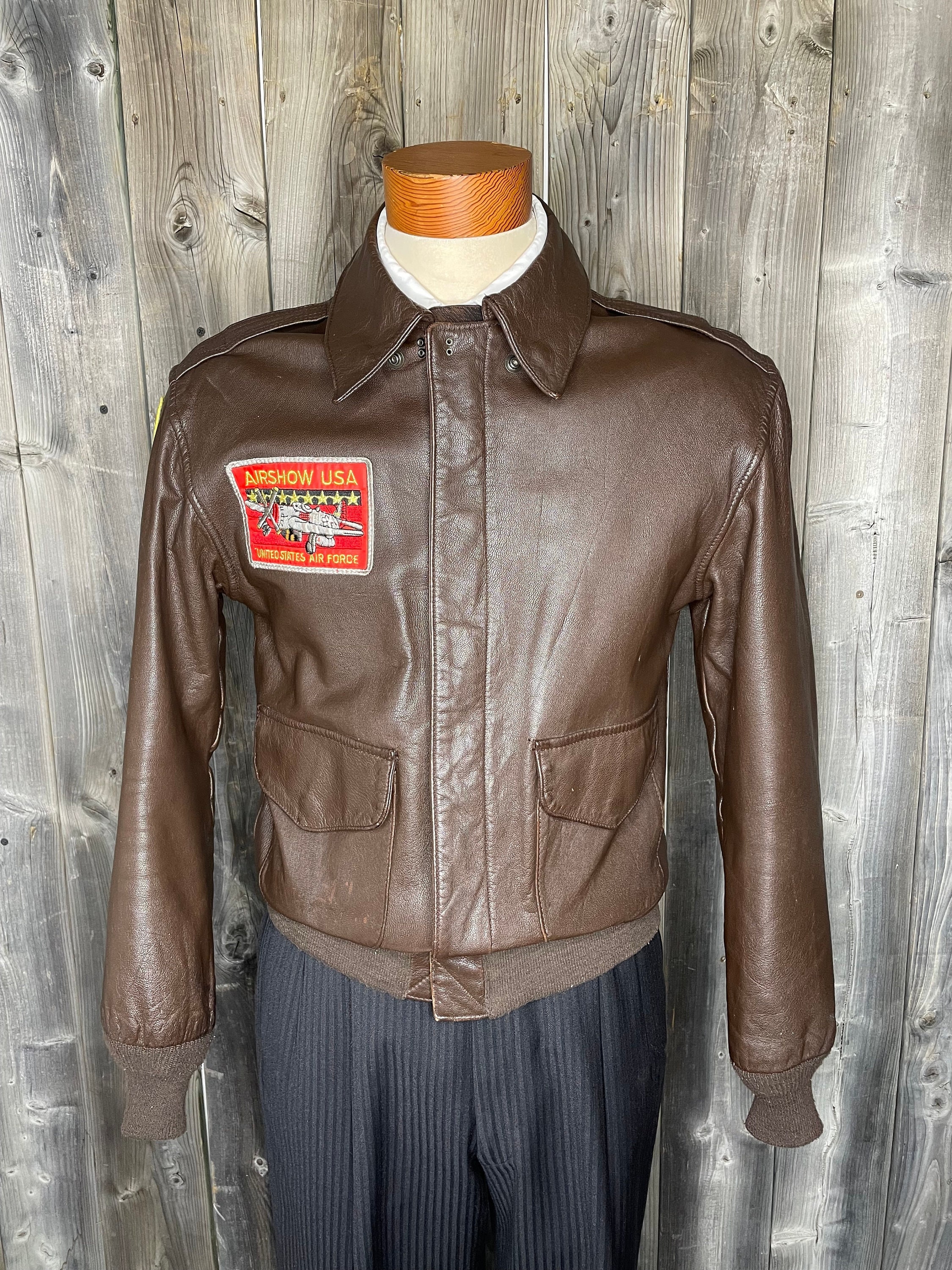 Vintage A2 Flight Jacket - Etsy Vintage A2 Flight Jacket - Etsy
