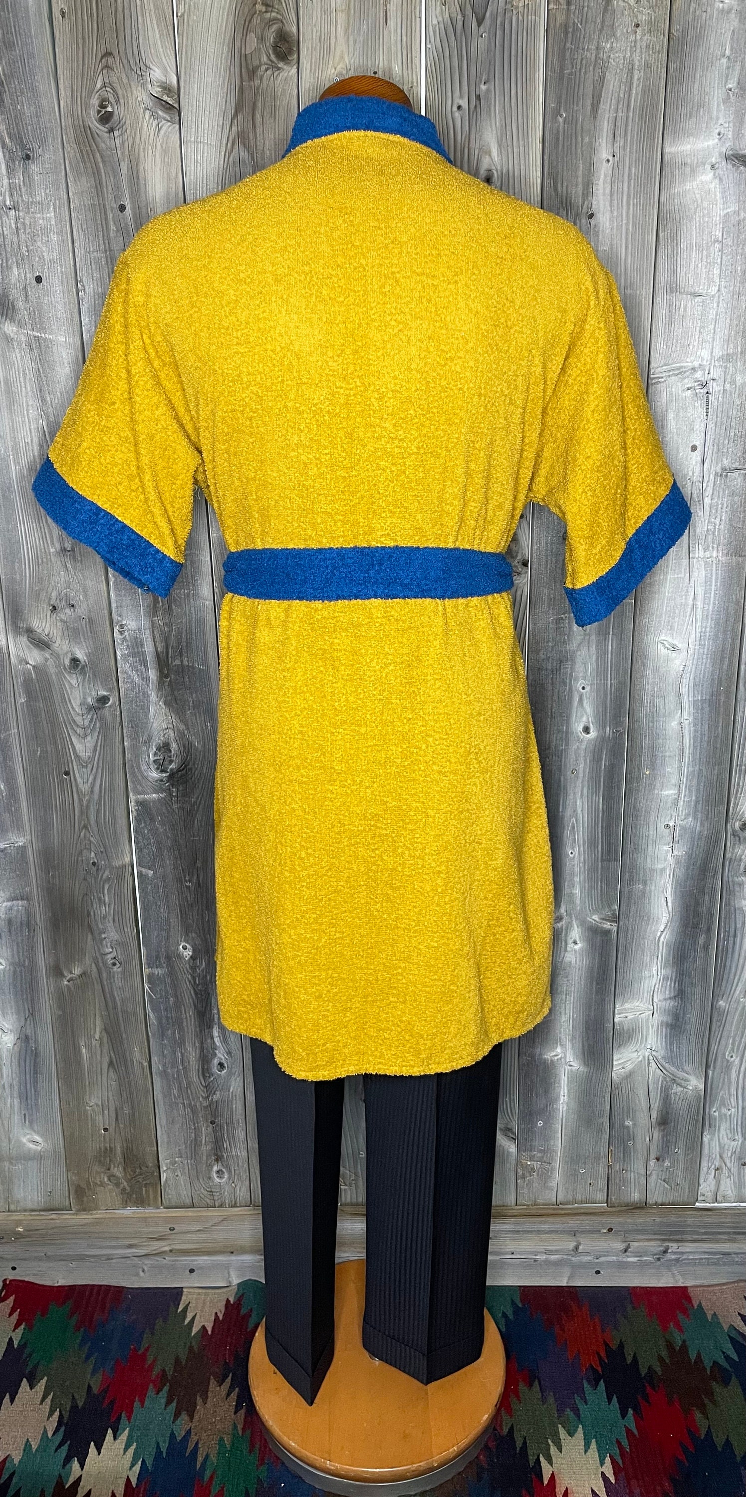 VINTAGE 60s Terry Togs Terry Cloth Robe / Bathrobe / Beach Robe ...