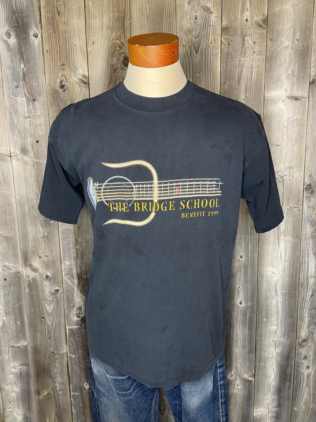 VINTAGE 1990s the Bridge School Benefit T-shirt 1999 / Concert Shirt ...