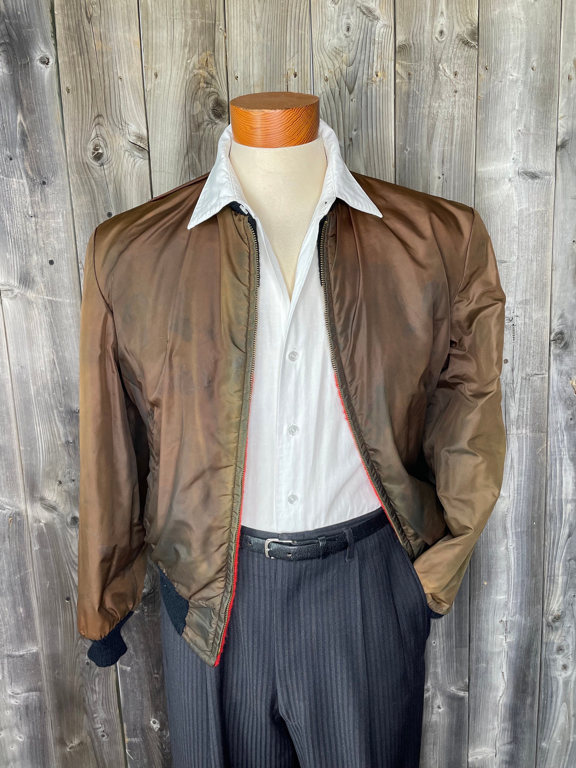 VINTAGE 1950s Ricky Jacket Reversible / Waist Band / Bomber Jacket ...