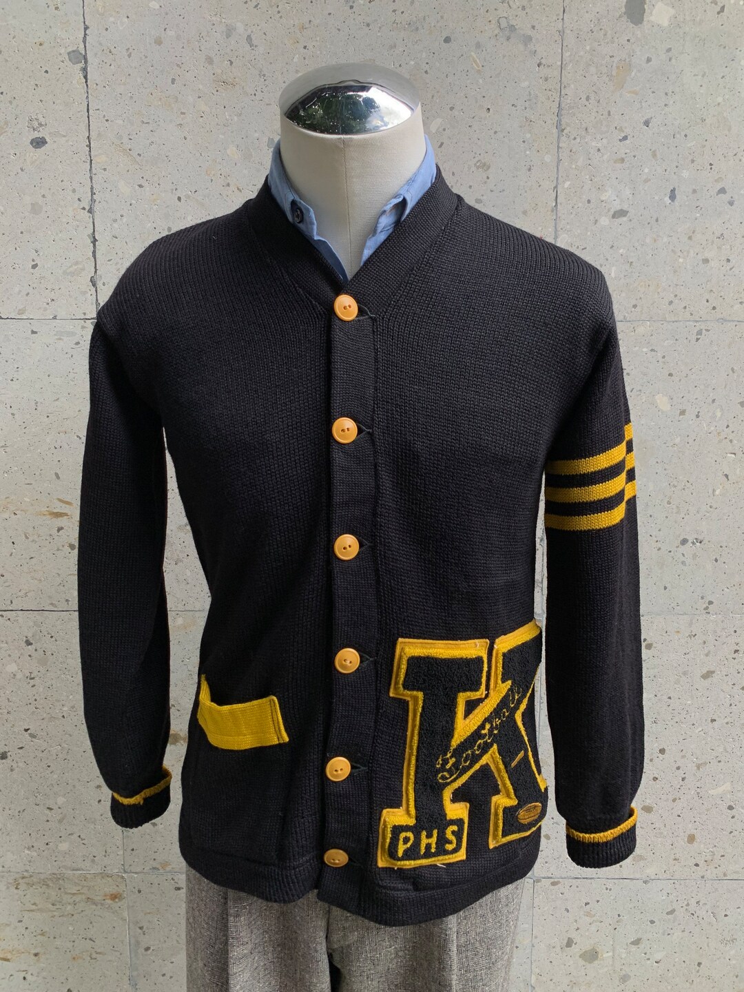 VINTAGE 1940s Mages Letterman Cardigan Sweater / American - Etsy