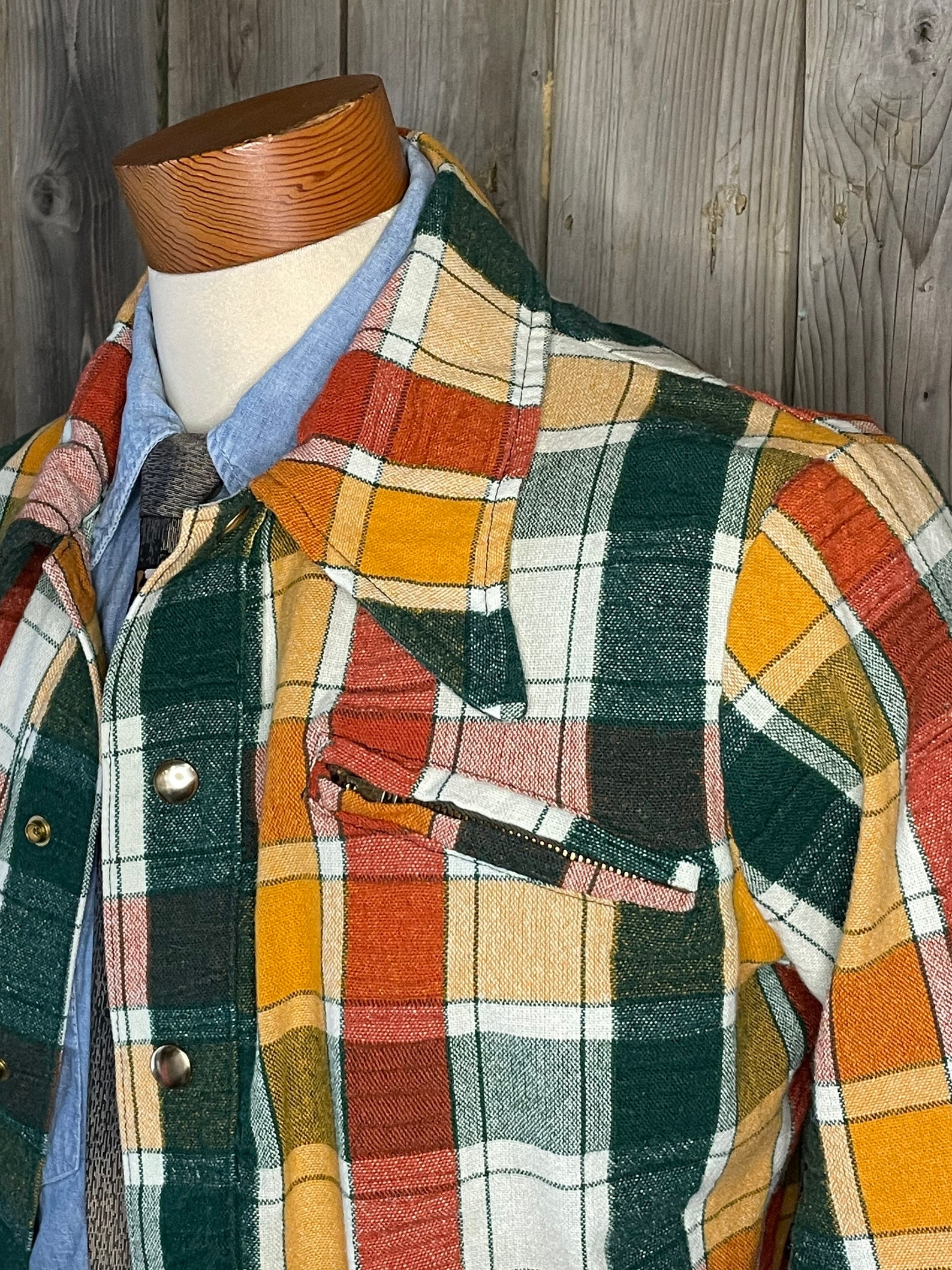VINTAGE 1970s Spatz Sport Jacket / Plaid / Tartan / Rockabilly / Office ...