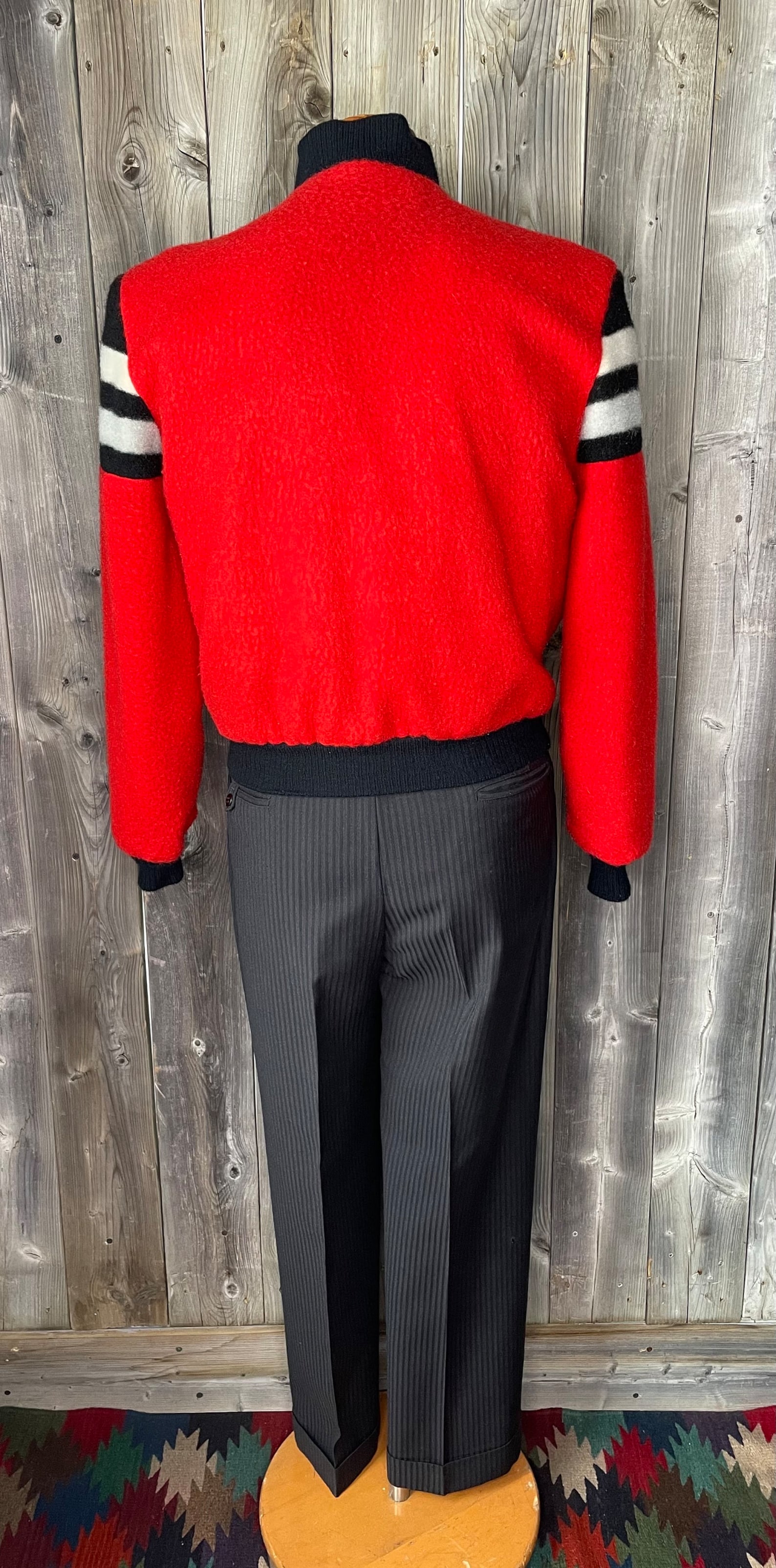 VINTAGE 1950s Ricky Jacket Reversible / Waist Band / Bomber Jacket ...