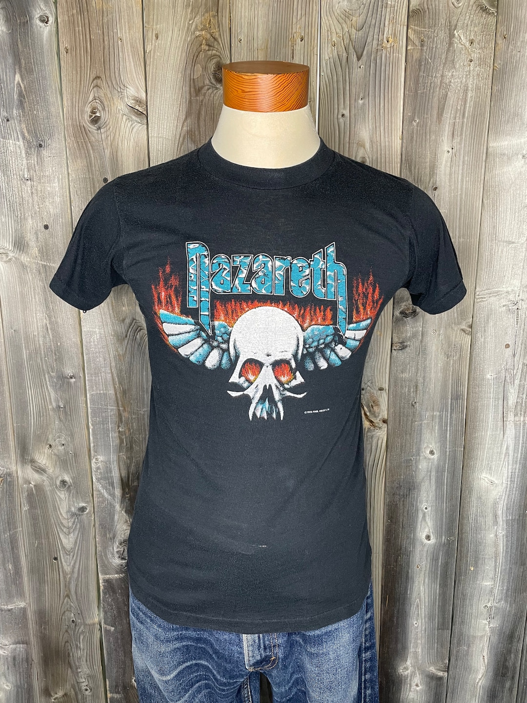 VINTAGE 1980s Nazareth 2XS Tour T-shirt 1982 / Original Tees ...