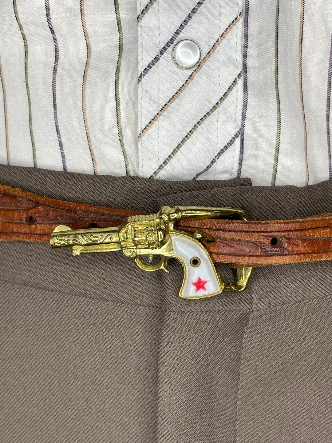 VINTAGE 1950s Novelty Western Revolver Gun Belt Buckle / - Etsy