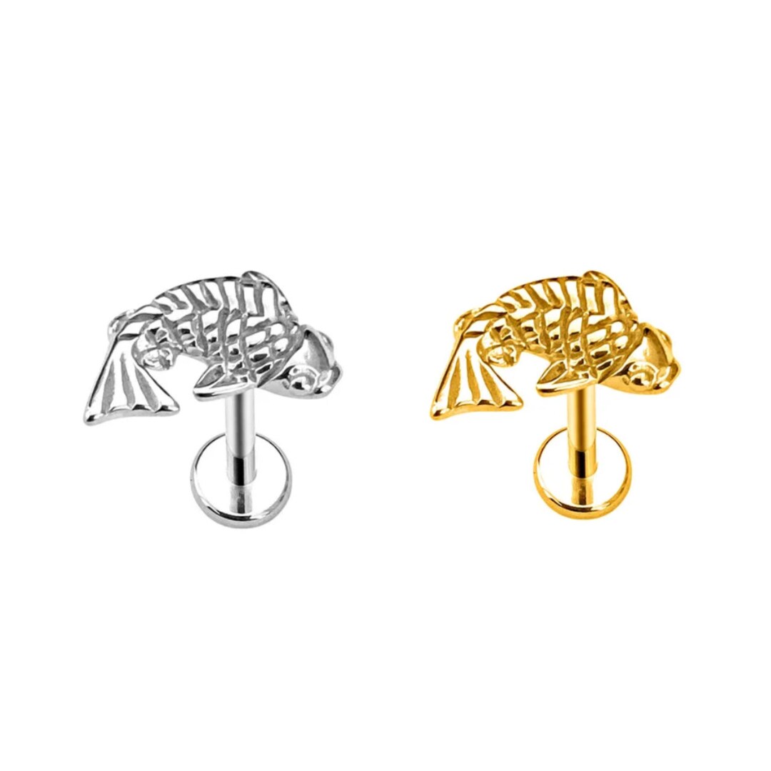 Ear Piercing Titanium Flat Back Piercing Tragus Piercing Helix Piercing ...