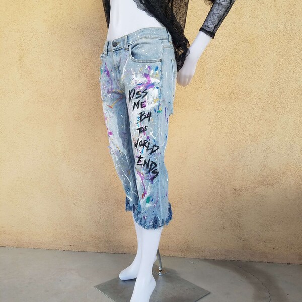 Abstract Jeans - Etsy