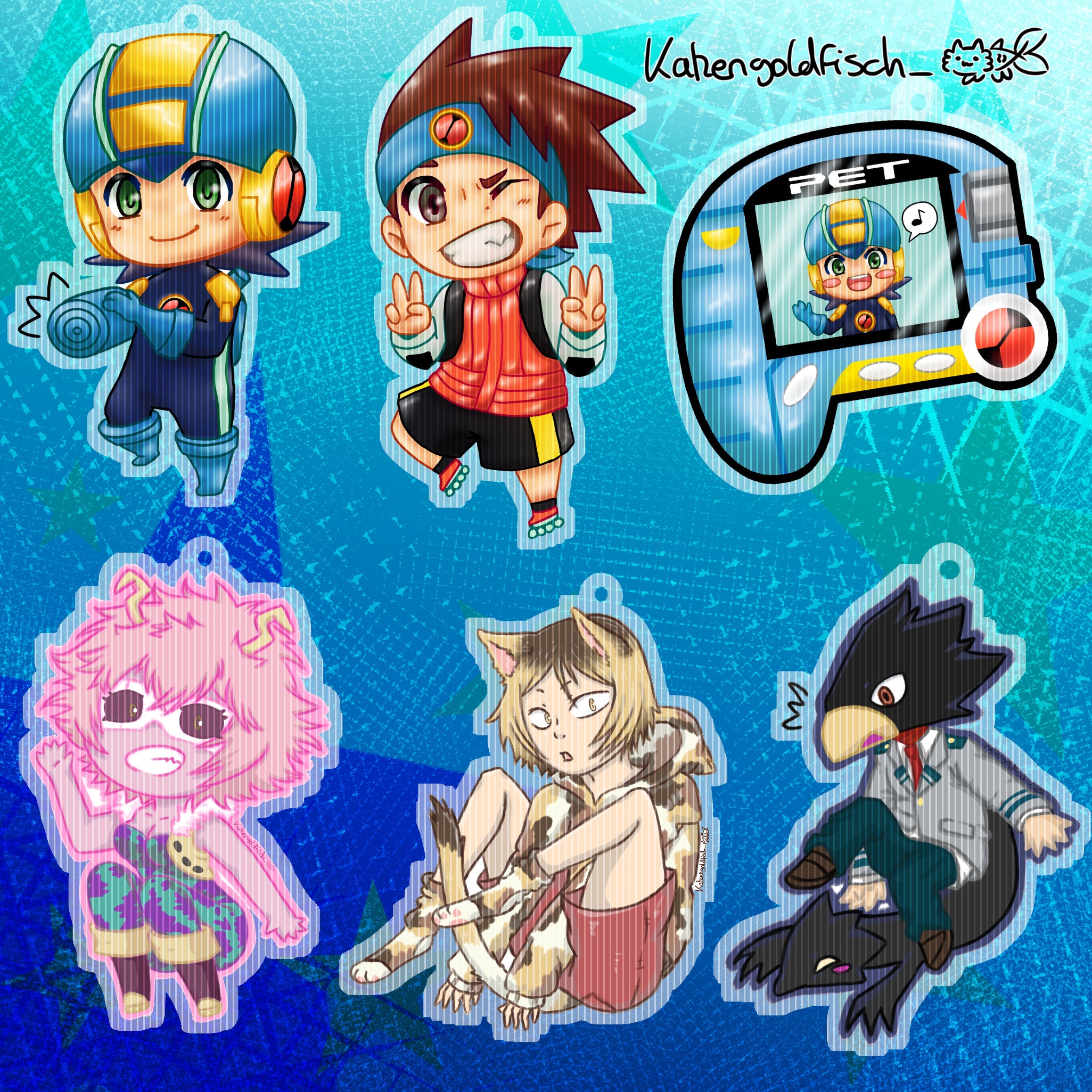 Laminated Phone Strap Anime Chibi - Etsy