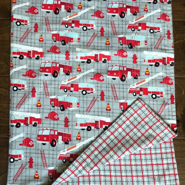 Fire Truck Blanket - Etsy