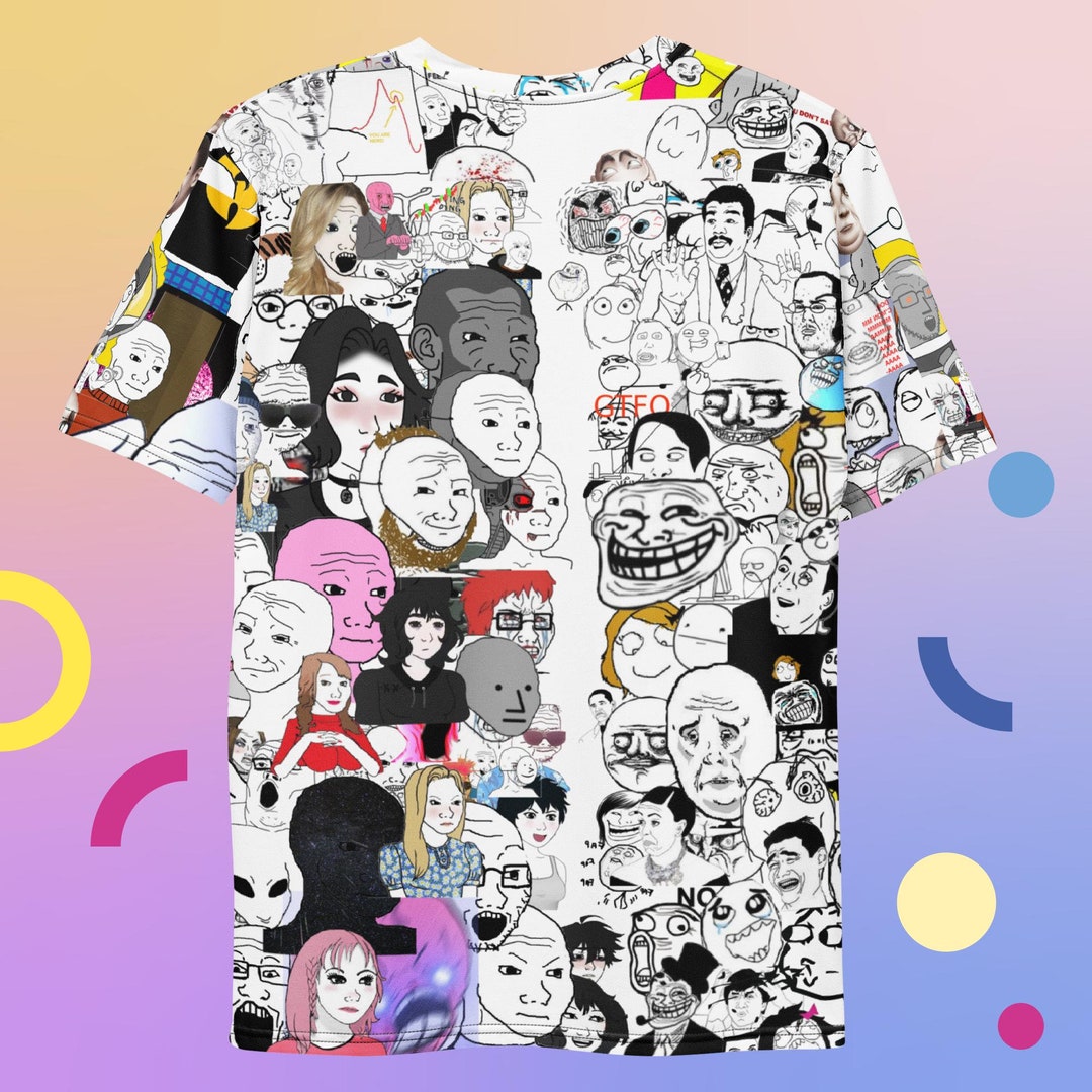 Rage Comics Vs Wojak Meme Graphic T-shirt - Etsy