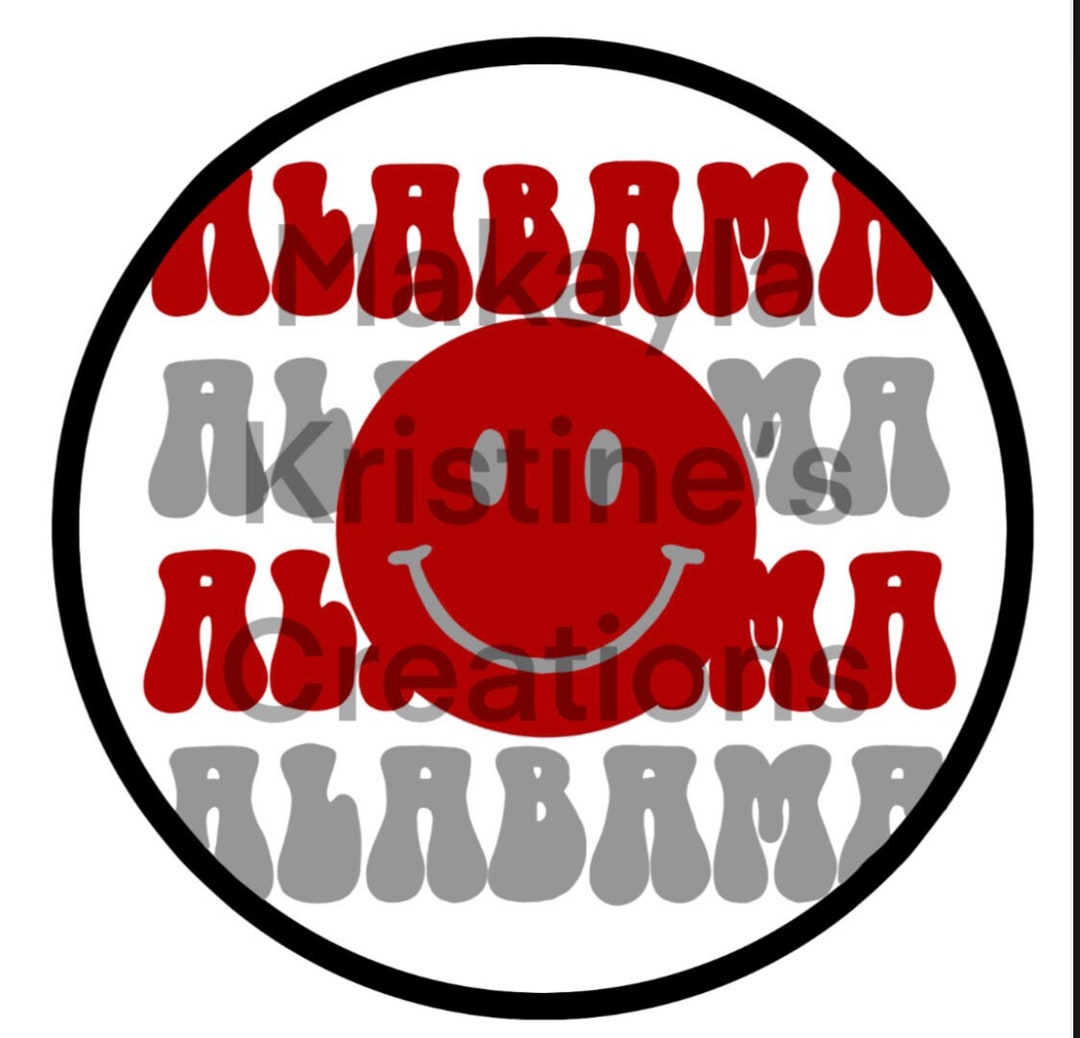 Alabama Smiley Digital Download - Etsy