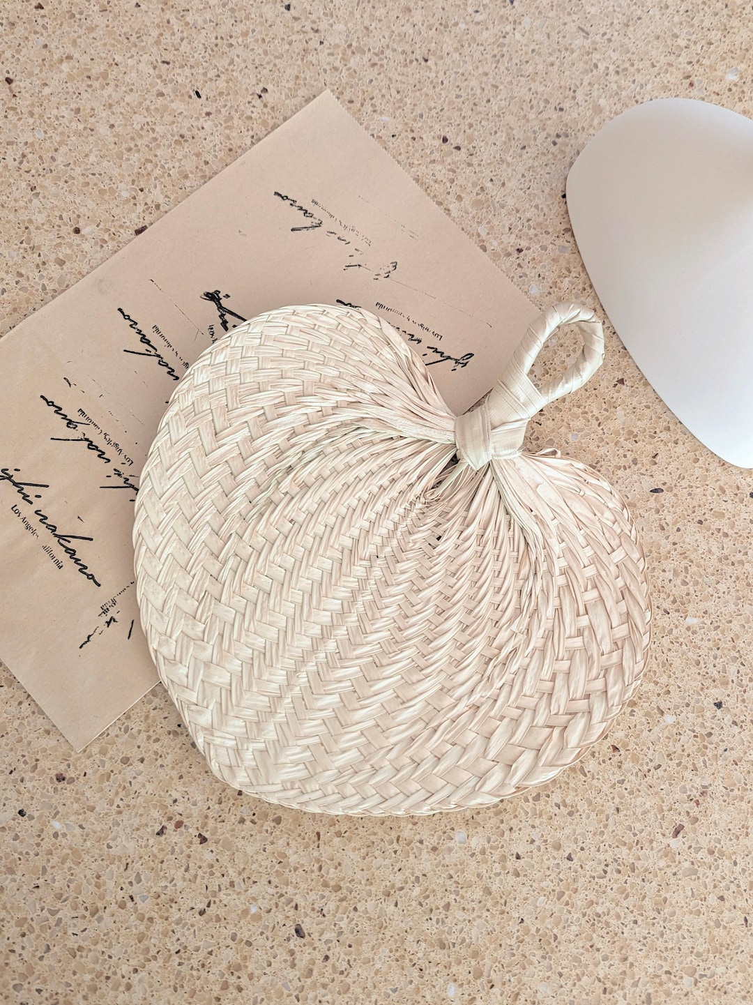 Eco-friendly Natural Raffia Palm Leaf Woven Fan - Etsy