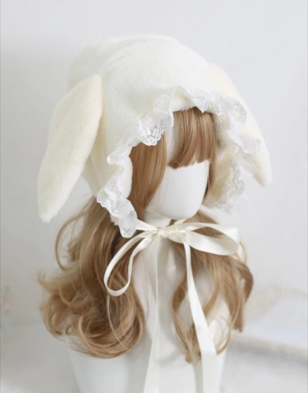Cute Loppy Eared Bunny Rabbit Bonnet for Easter and Lolita Fashion ...