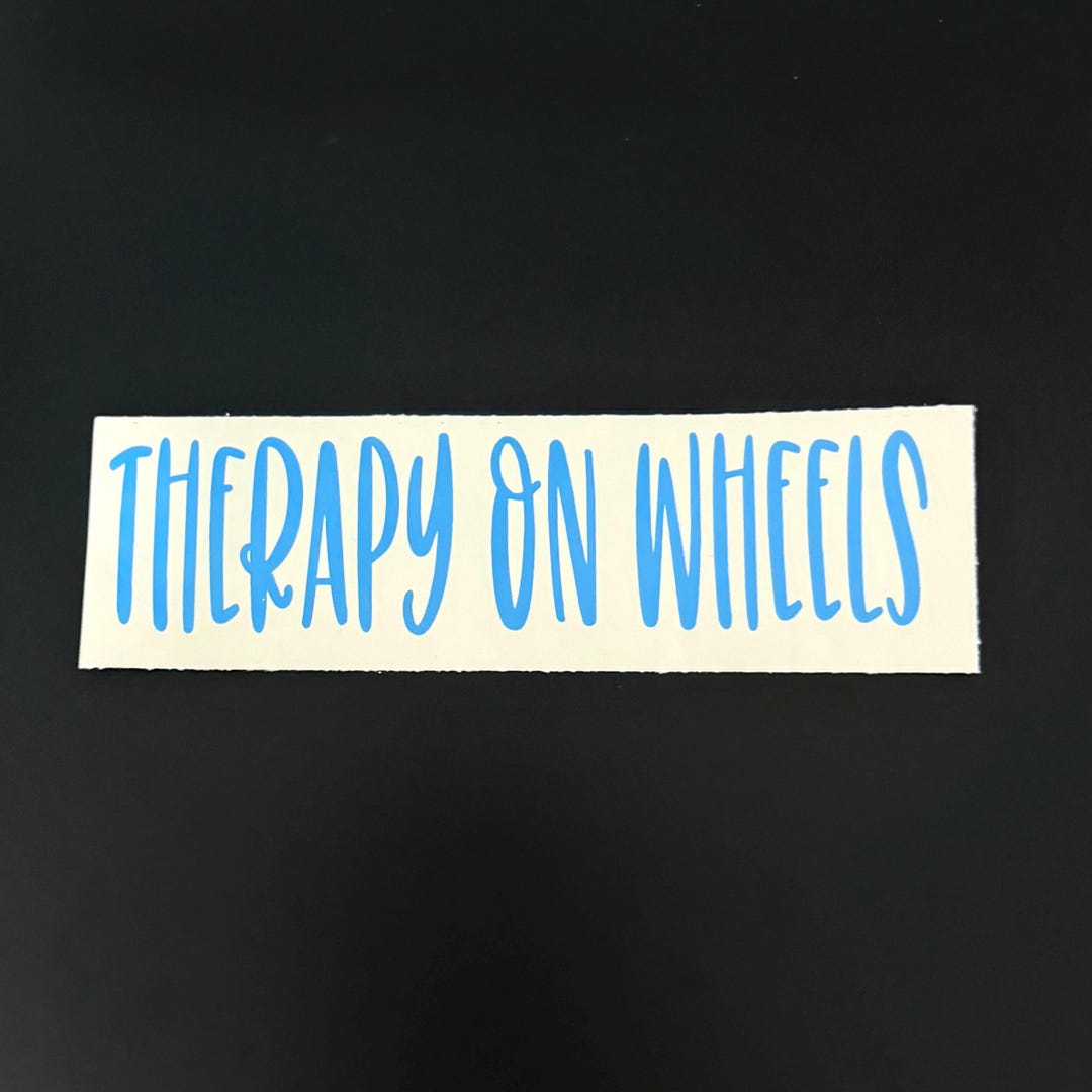 Therapy on Wheels Decal, Car Enthusiast, Therapy Jokes - Etsy