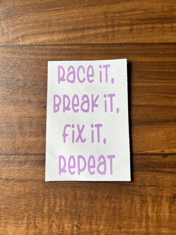 Bumper Stickers Paper under construction decal daily driver race day ...