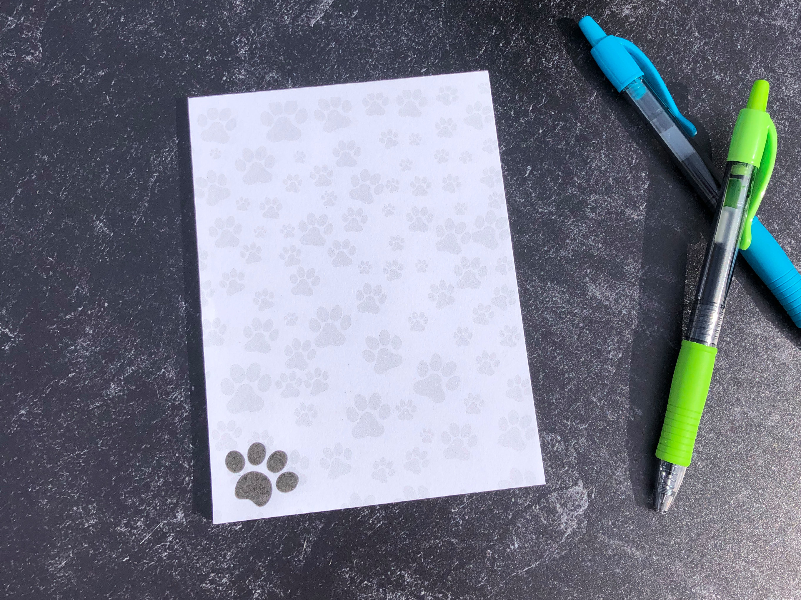 Paw Print Print Notepad Cute Note Pad Dog Lover Lovers - Etsy.de