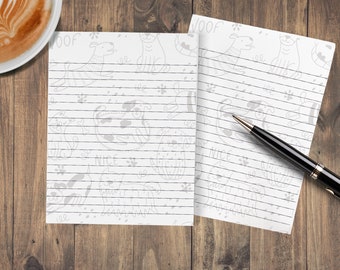 50 Page Notepad With Sea Serpent and Seagull 3x8 - Etsy