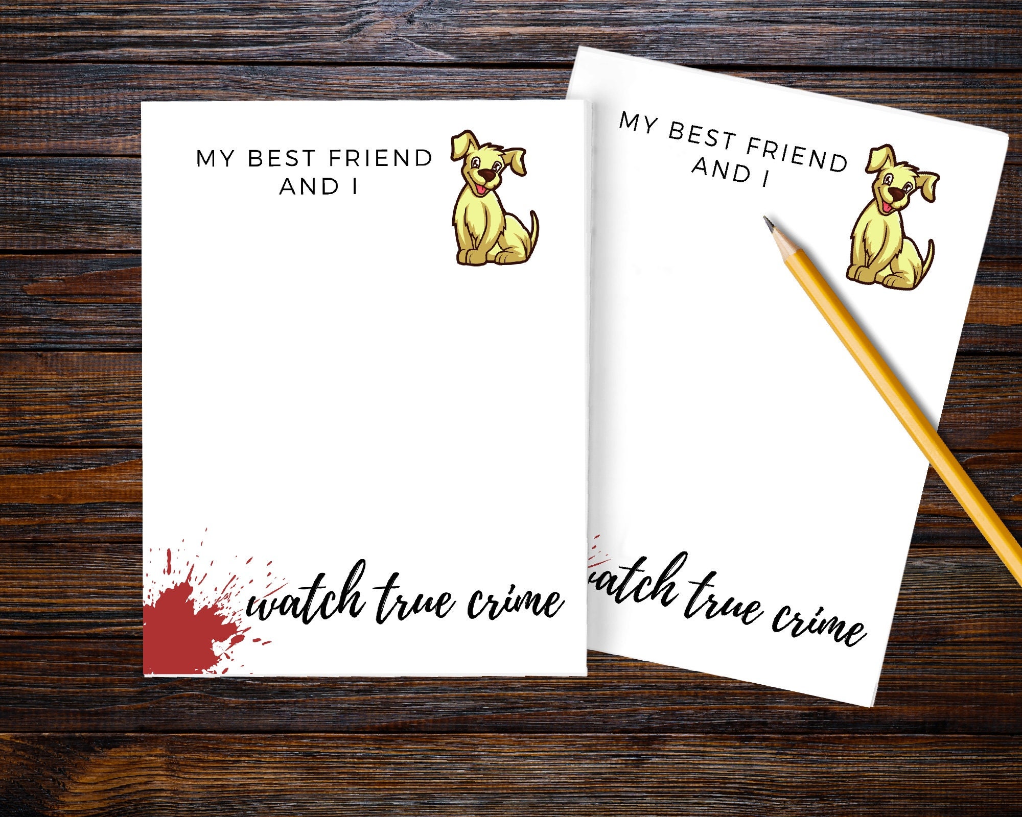 True Crime Notepad, True Crime, True Crime Lover, Dog Lover, Office ...