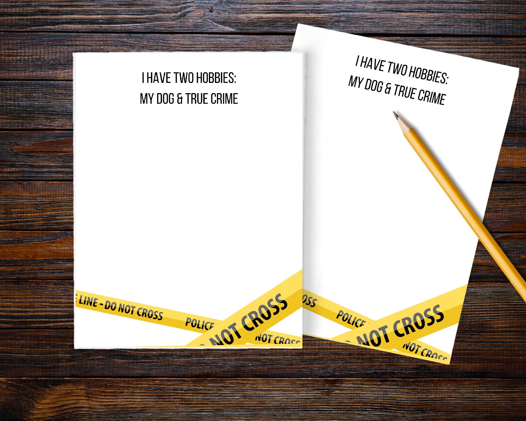 Dog Notepad, True Crime, Notepaper, True Crime Lover, Dog Lover, Office ...