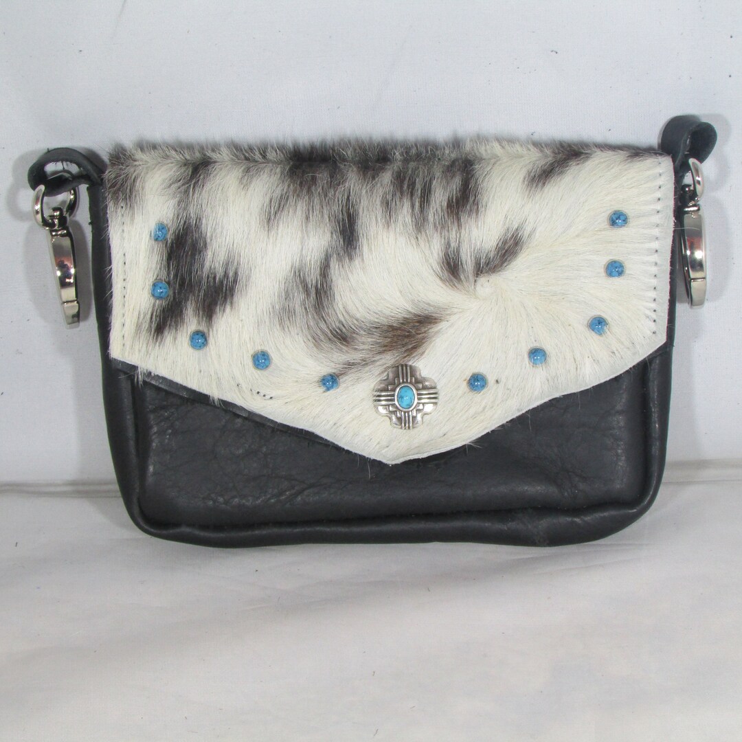 Black Bag With Turquoise Concho - Etsy