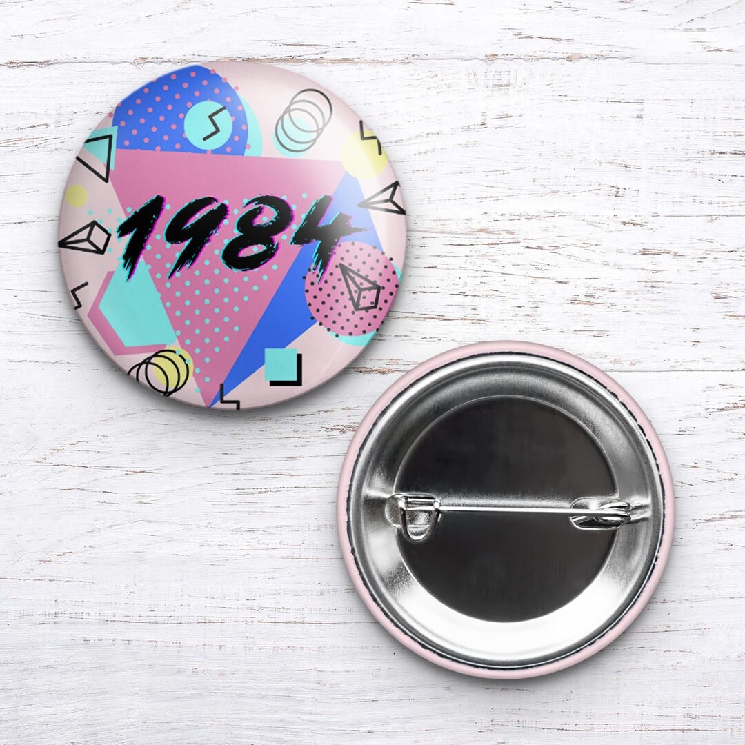 1984 Pin, 1984 Magnet, 1984 Gifts, 80s Baby, 80s Pin, 80s Magnet ...