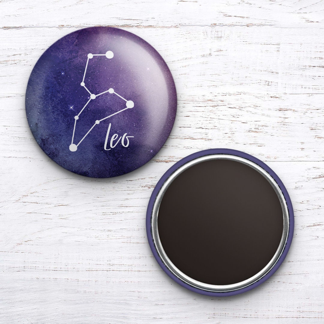 Leo Leo Pin Leo Magnet Astrology Pin Astrology Magnet - Etsy