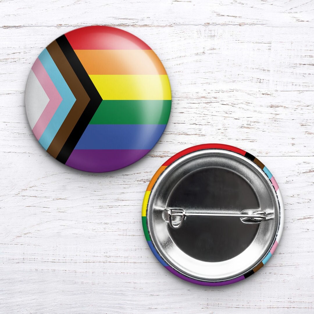 Progress Pride Flag Progress Pride Flag Pin Progress Pride - Etsy Canada