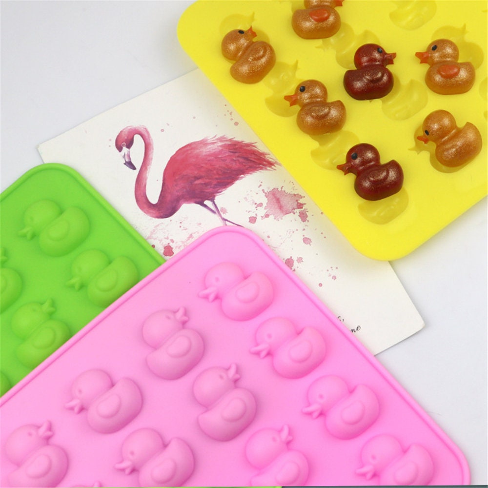 Cute Duck Silicone Cake Decorating Moulds Cookie Mold Pudding Ice Cream ...