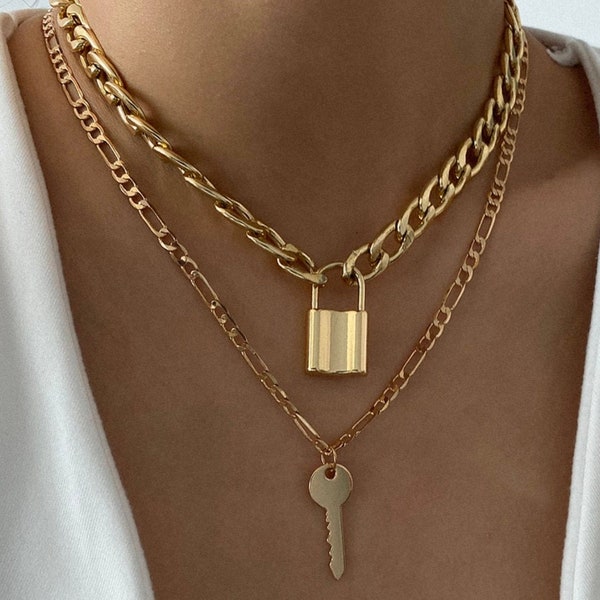 Padlock Necklace - Etsy