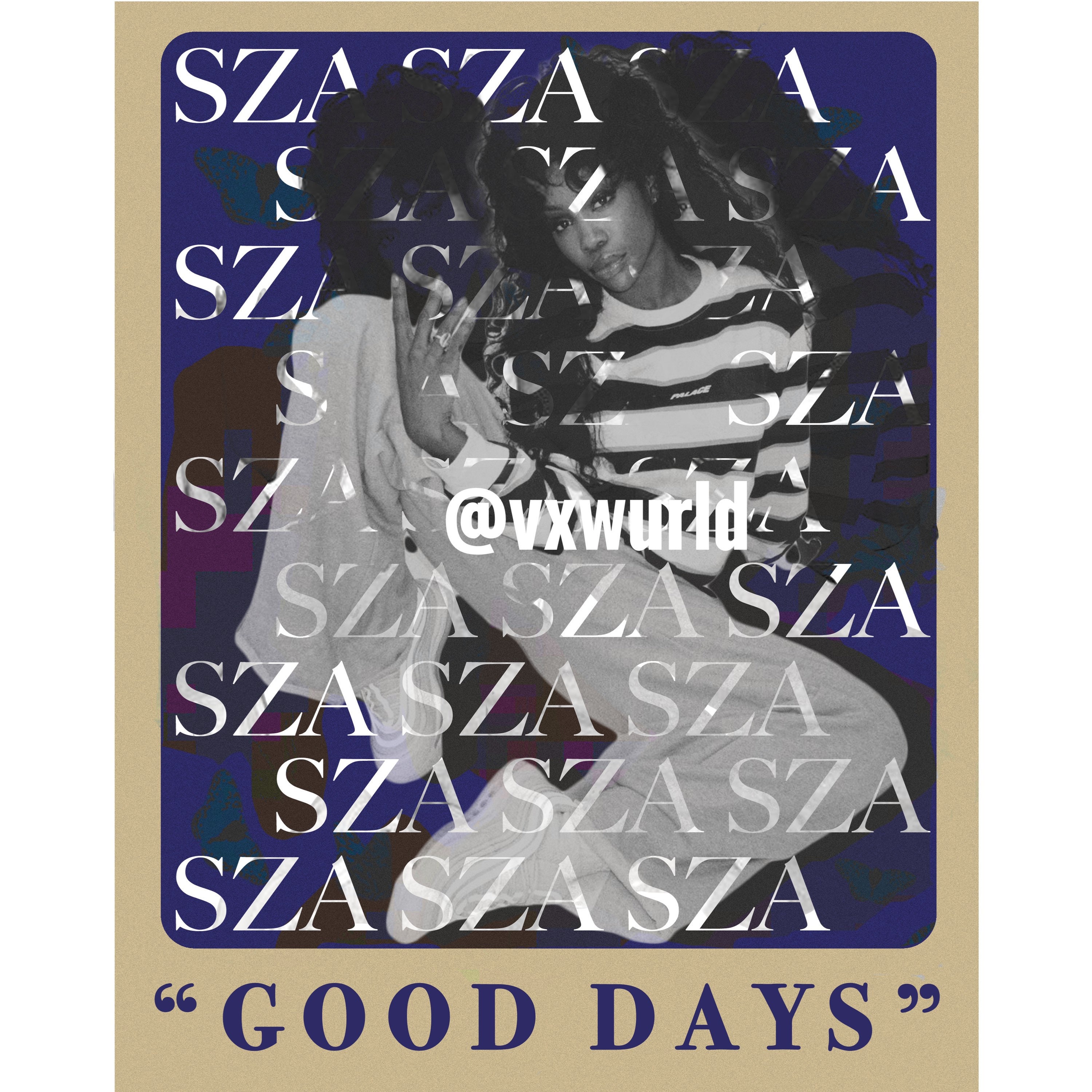 SZA Good Days poster | Etsy