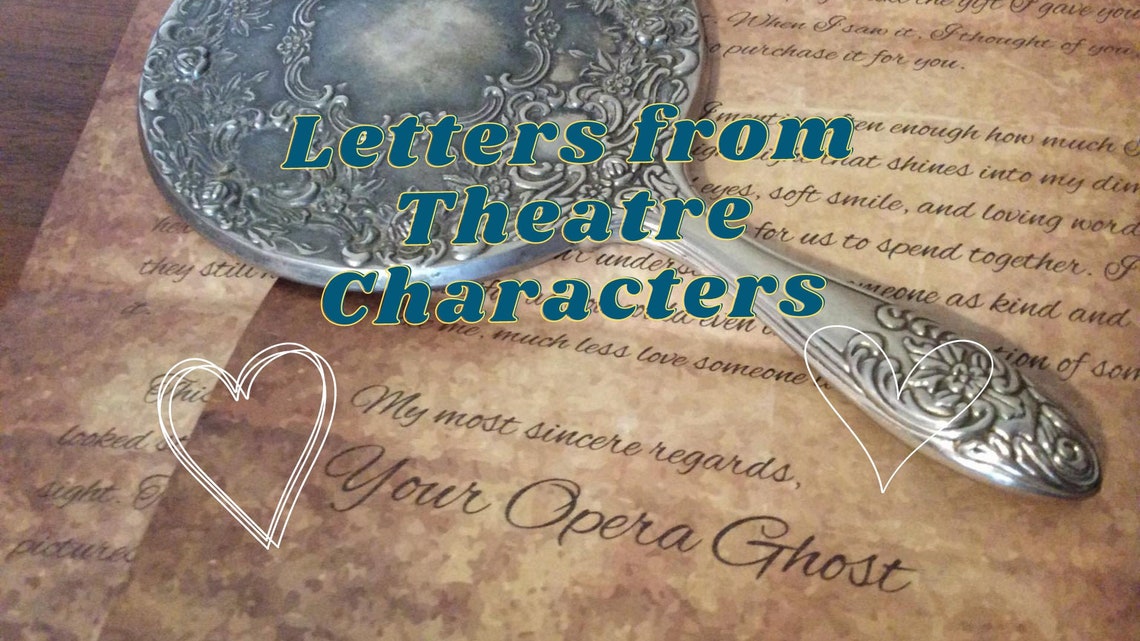 Letters From Musical Theatre Characters - Etsy