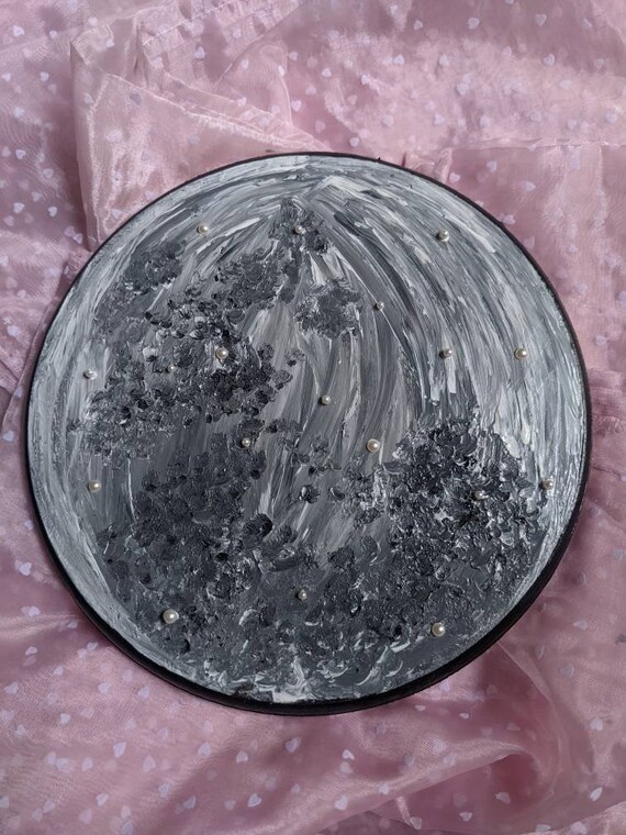 3D Effect Moon Plaque Piece - Etsy